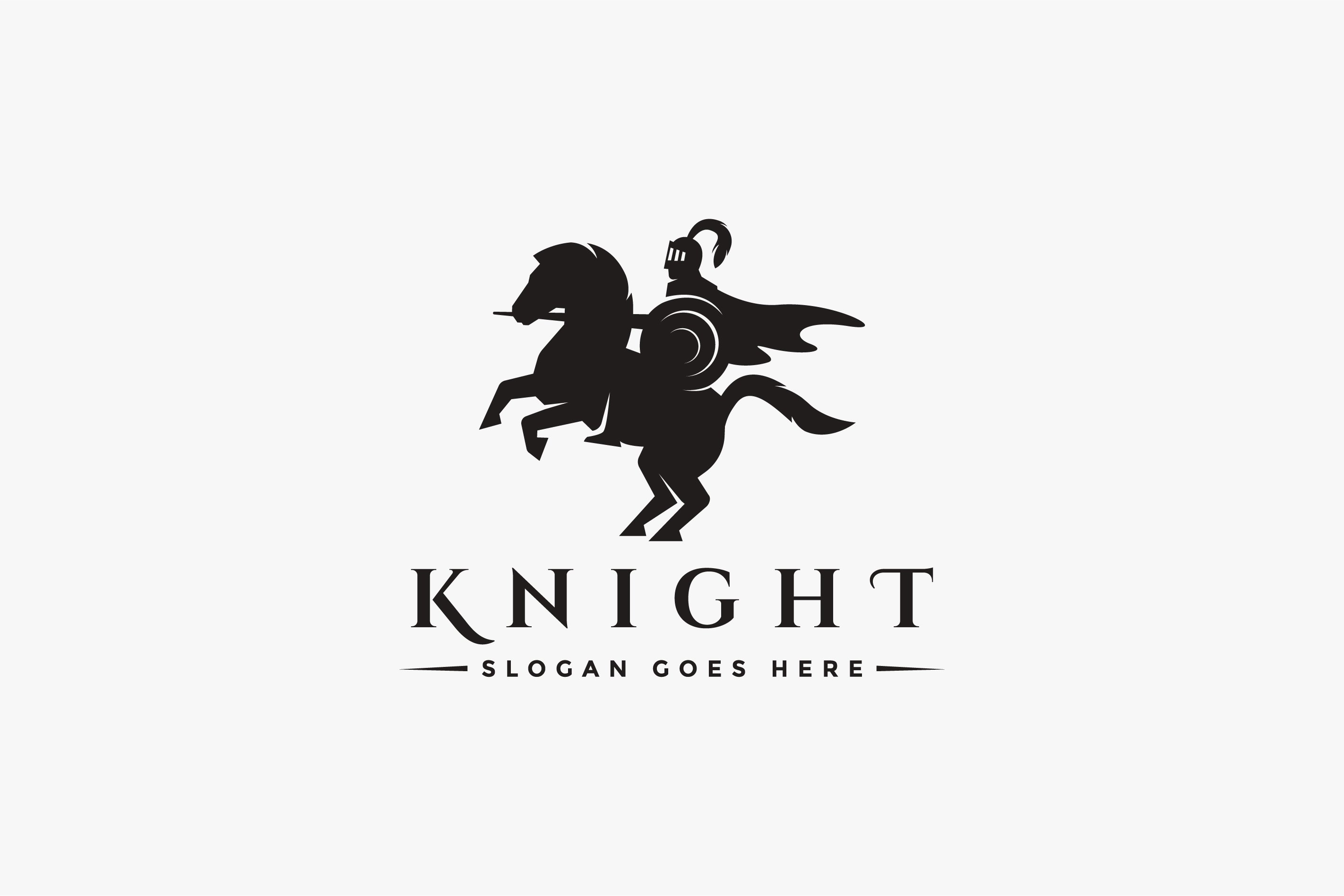 Knight And Horse Logo
