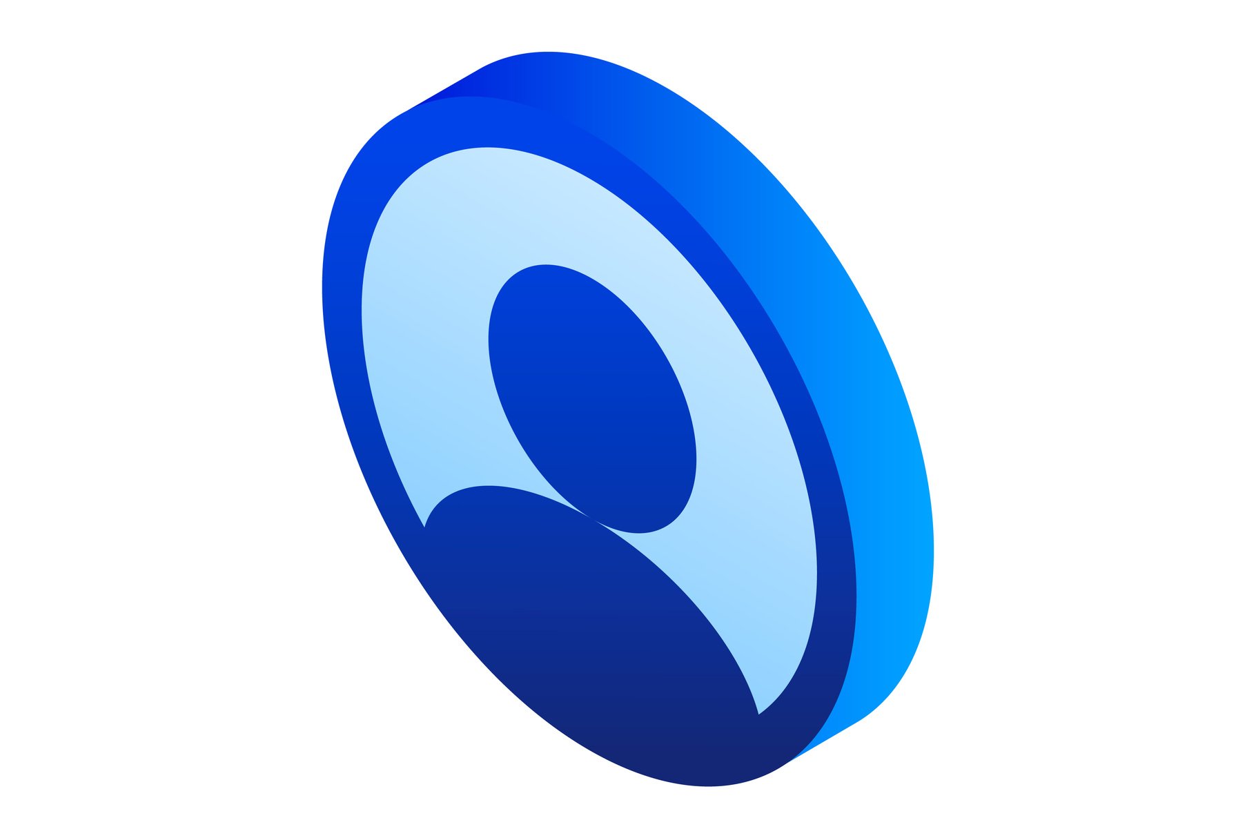 Blue man avatar icon, isometric style (1385767) | Icons | Design Bundles