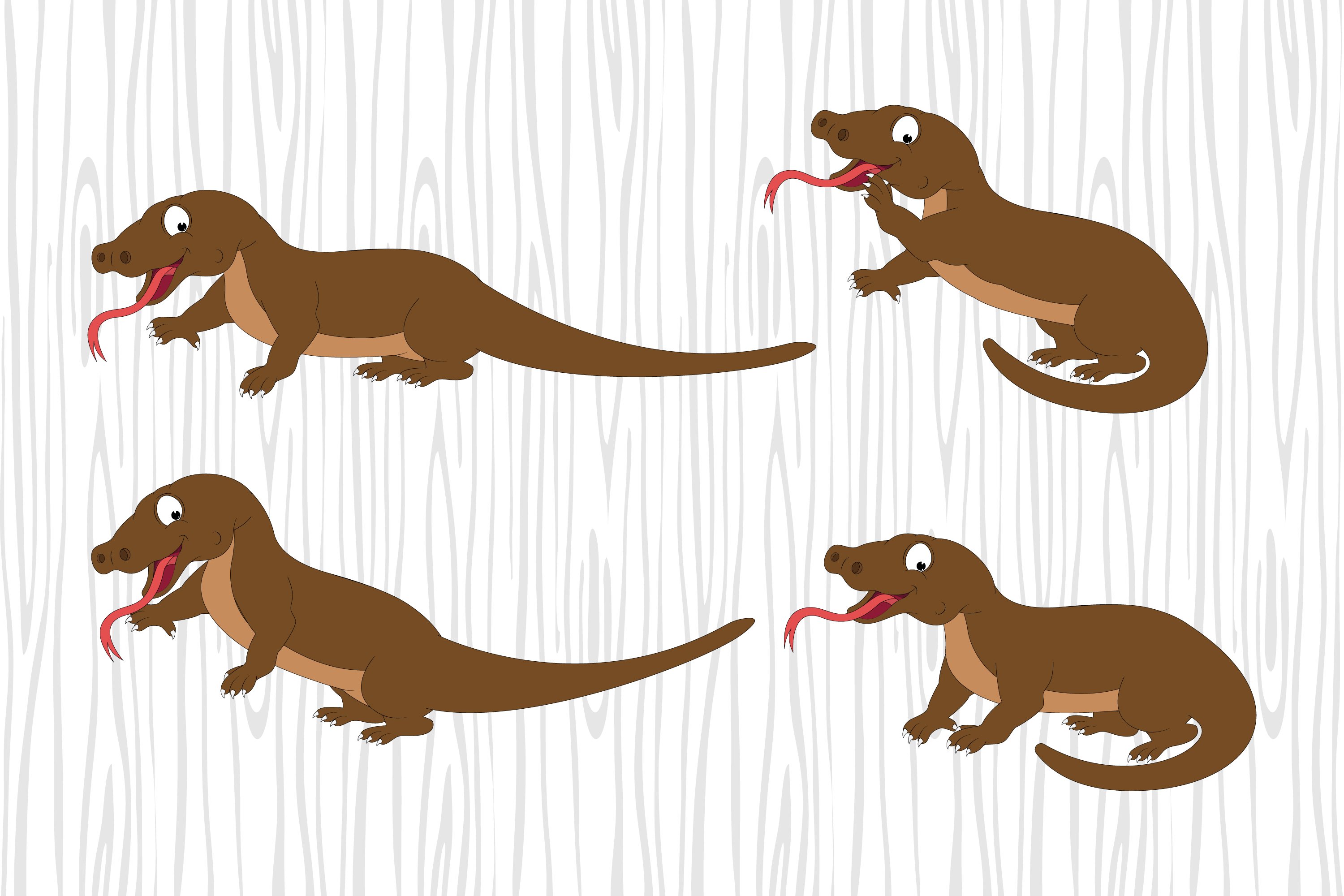 Cute Komodo Dragons