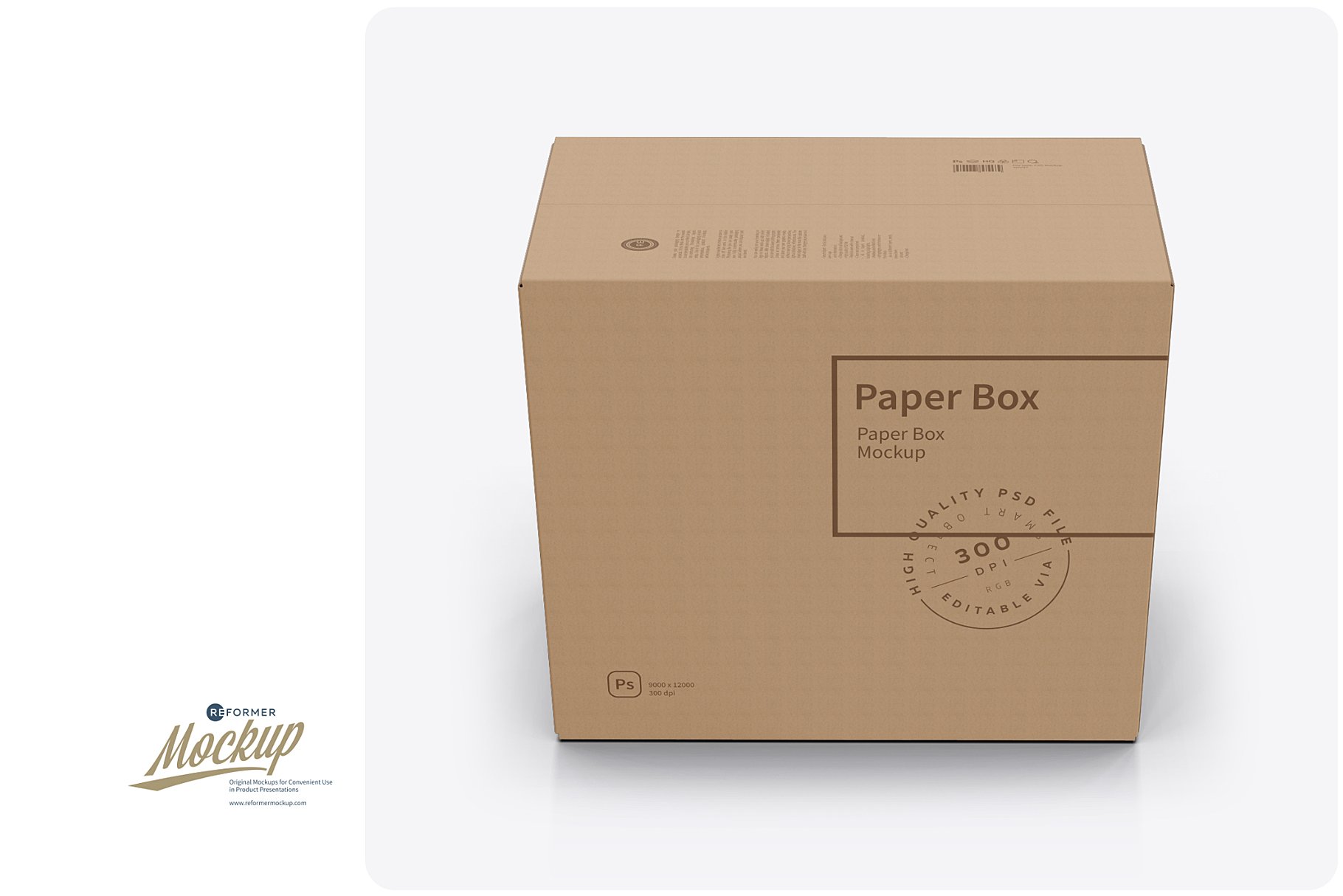 Kraft Paper Box Mockup (1834061) | Mockups | Design Bundles
