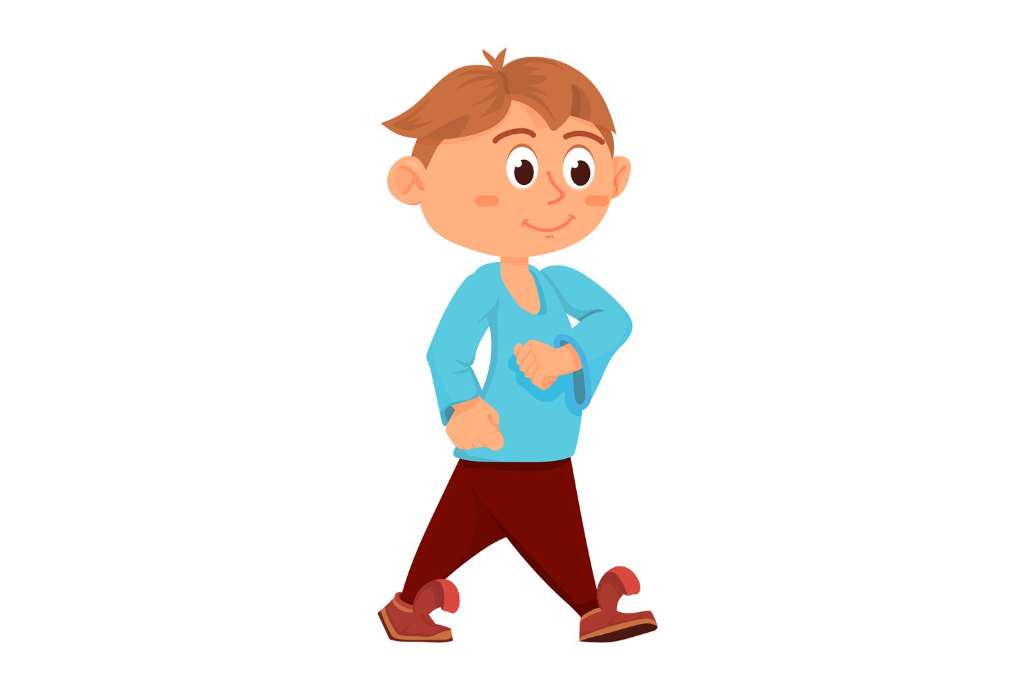 Cartoon Kid Walking