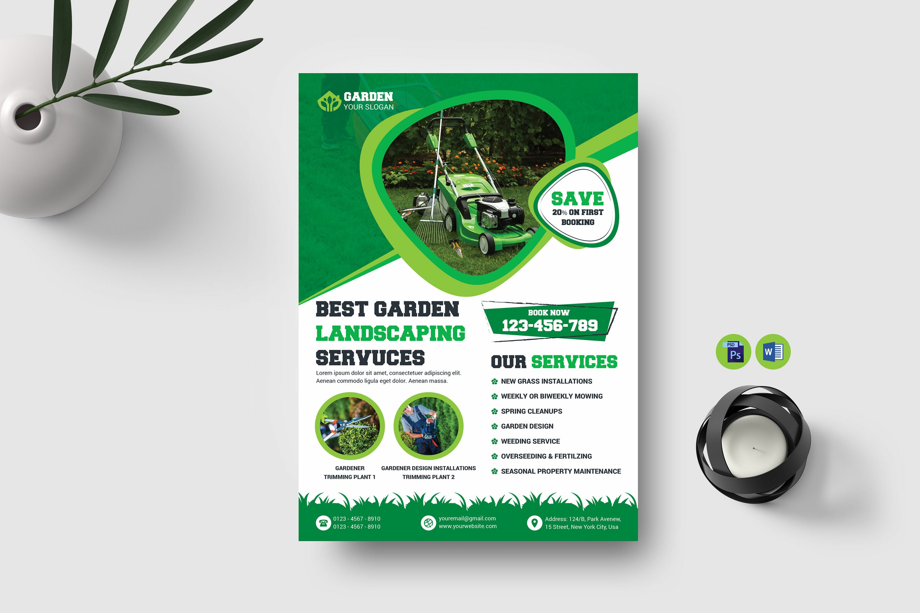 Landscaping Service Flyer Template
