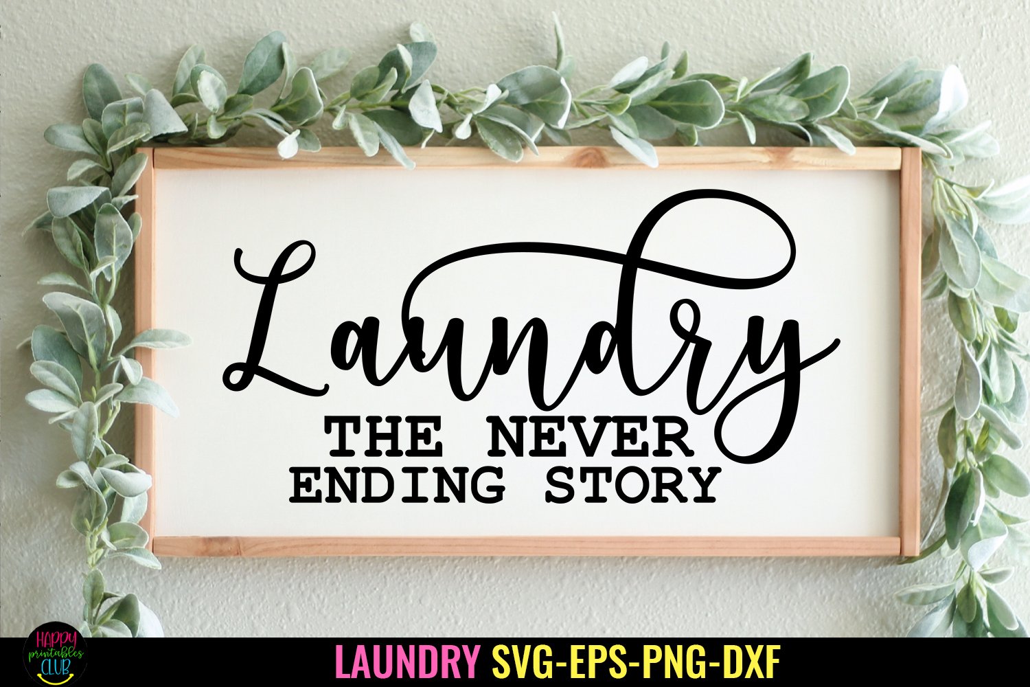 Free Printable Farmhouse Laundry Sign