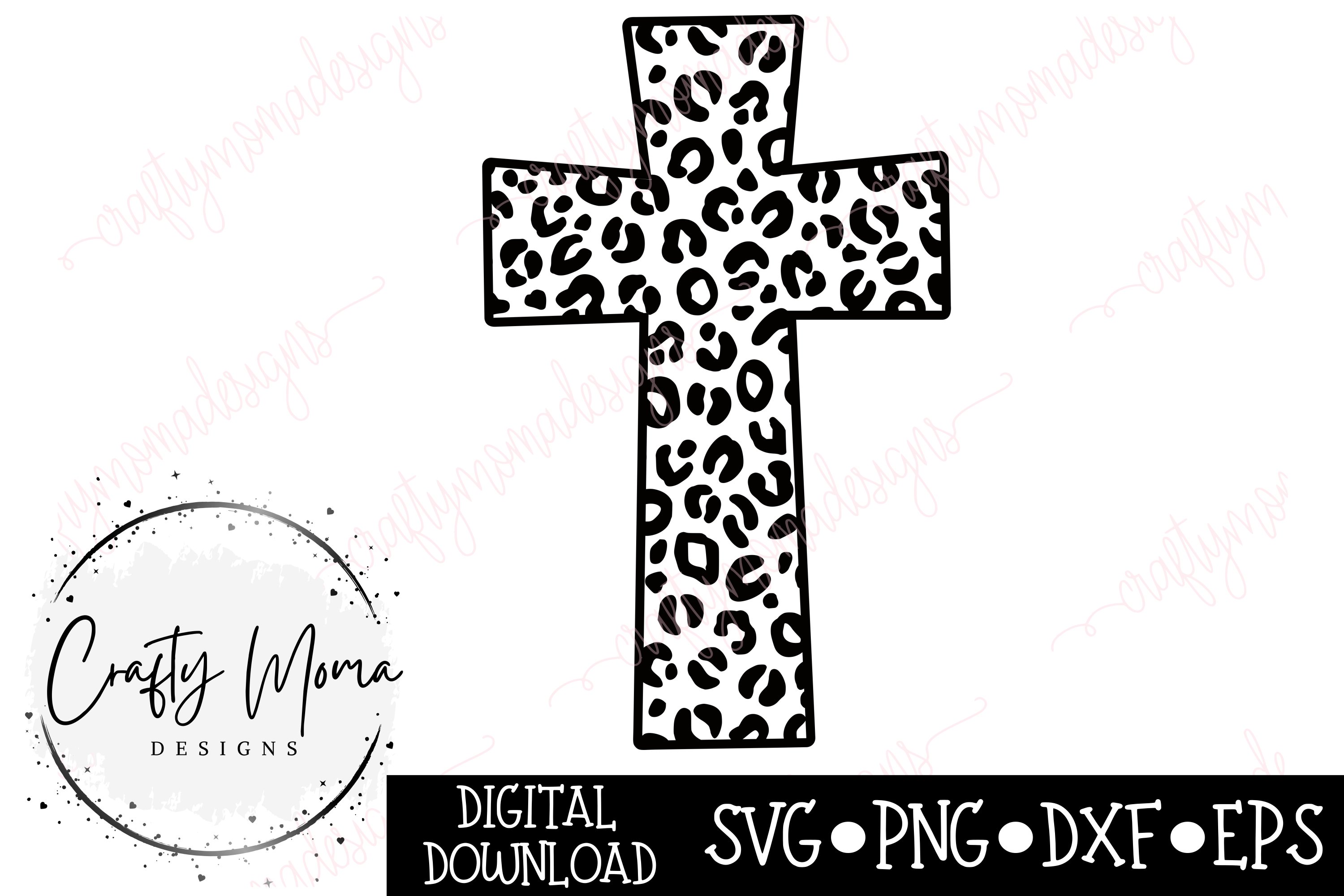 Cheetah Print Cross Background