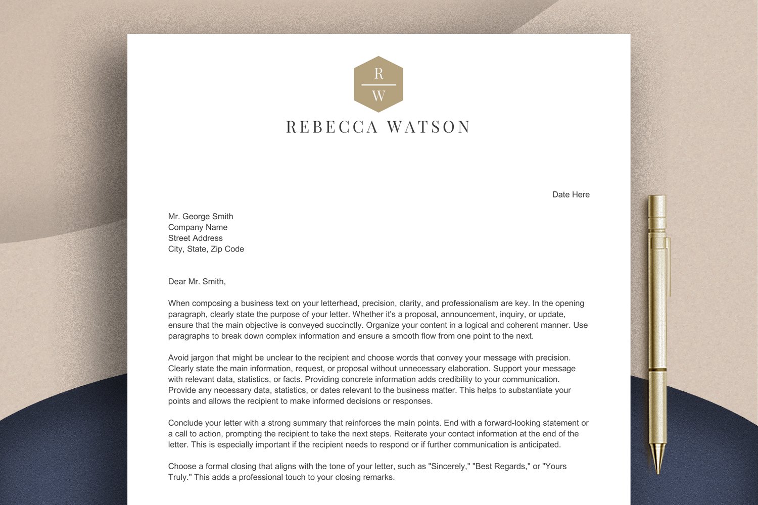 6 Microsoft Letterhead Templates Company Letterhead