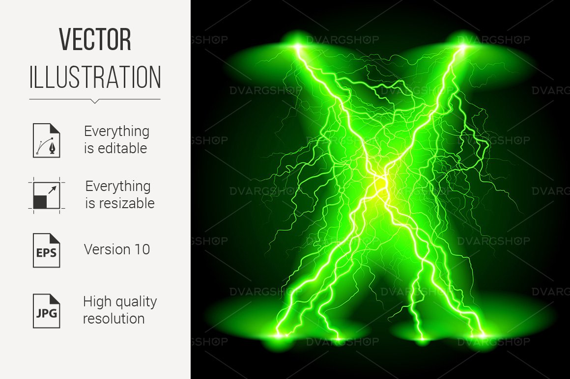Crosswise lightning lines (1843655) | Vectors | Design Bundles