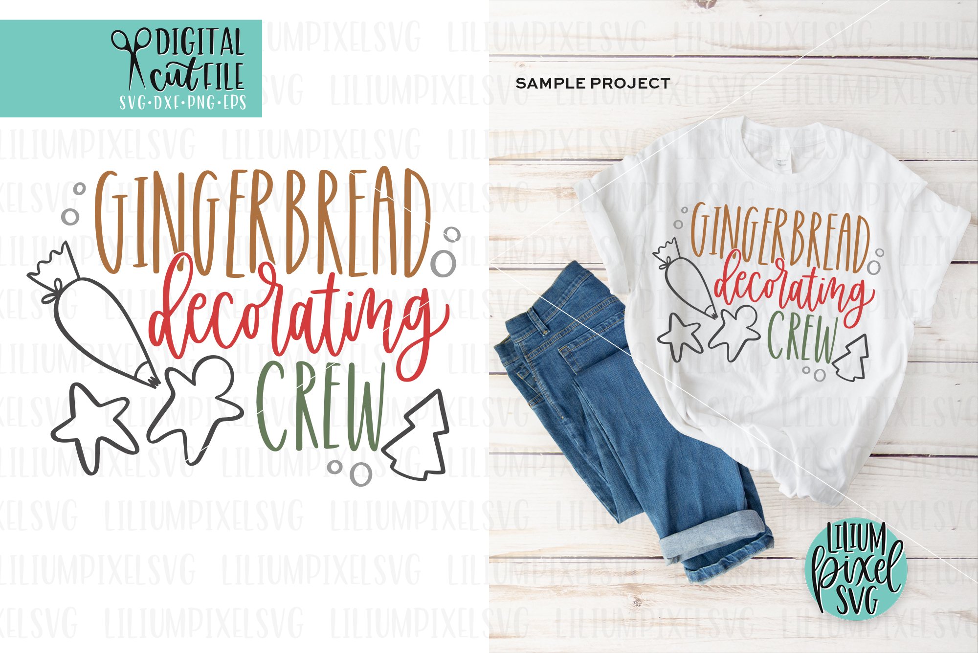 Gingerbread Decorating Crew SVG (2291907) | Clipart | Design Bundles