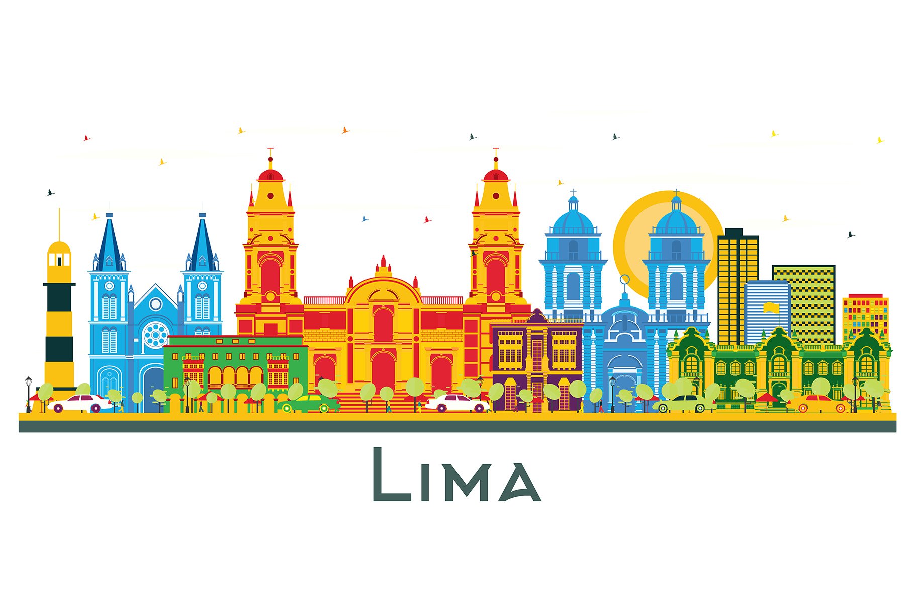 Lima Peru Skyline Cityscape