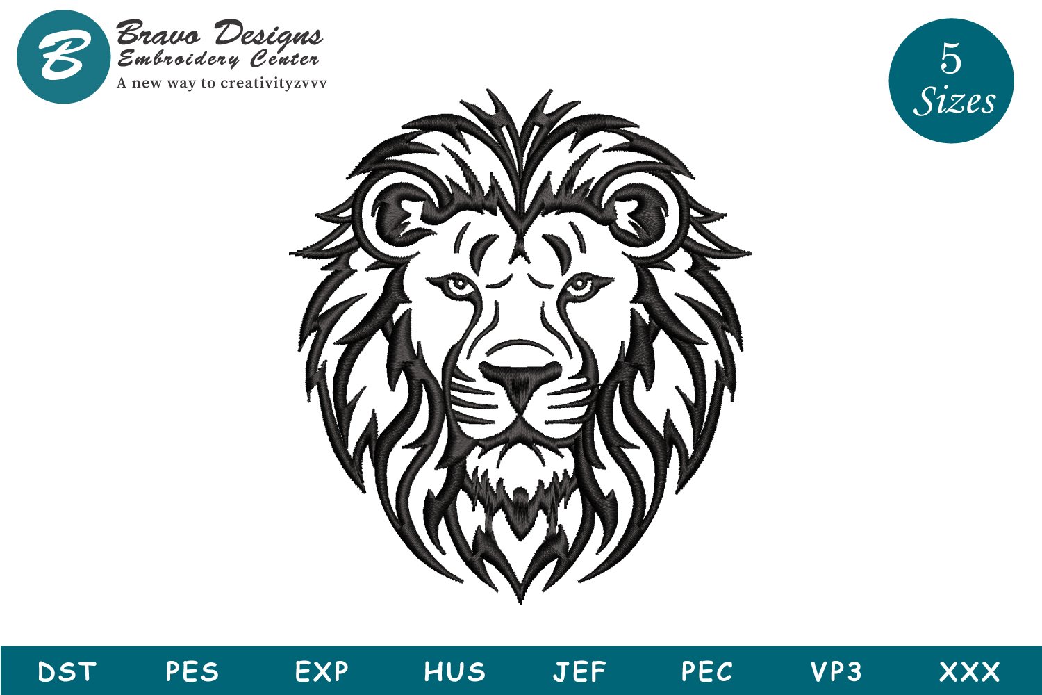 Lion Embroidery Design