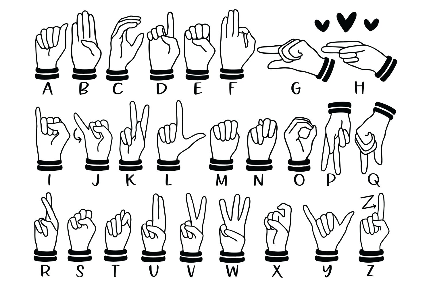 Asl Letter N