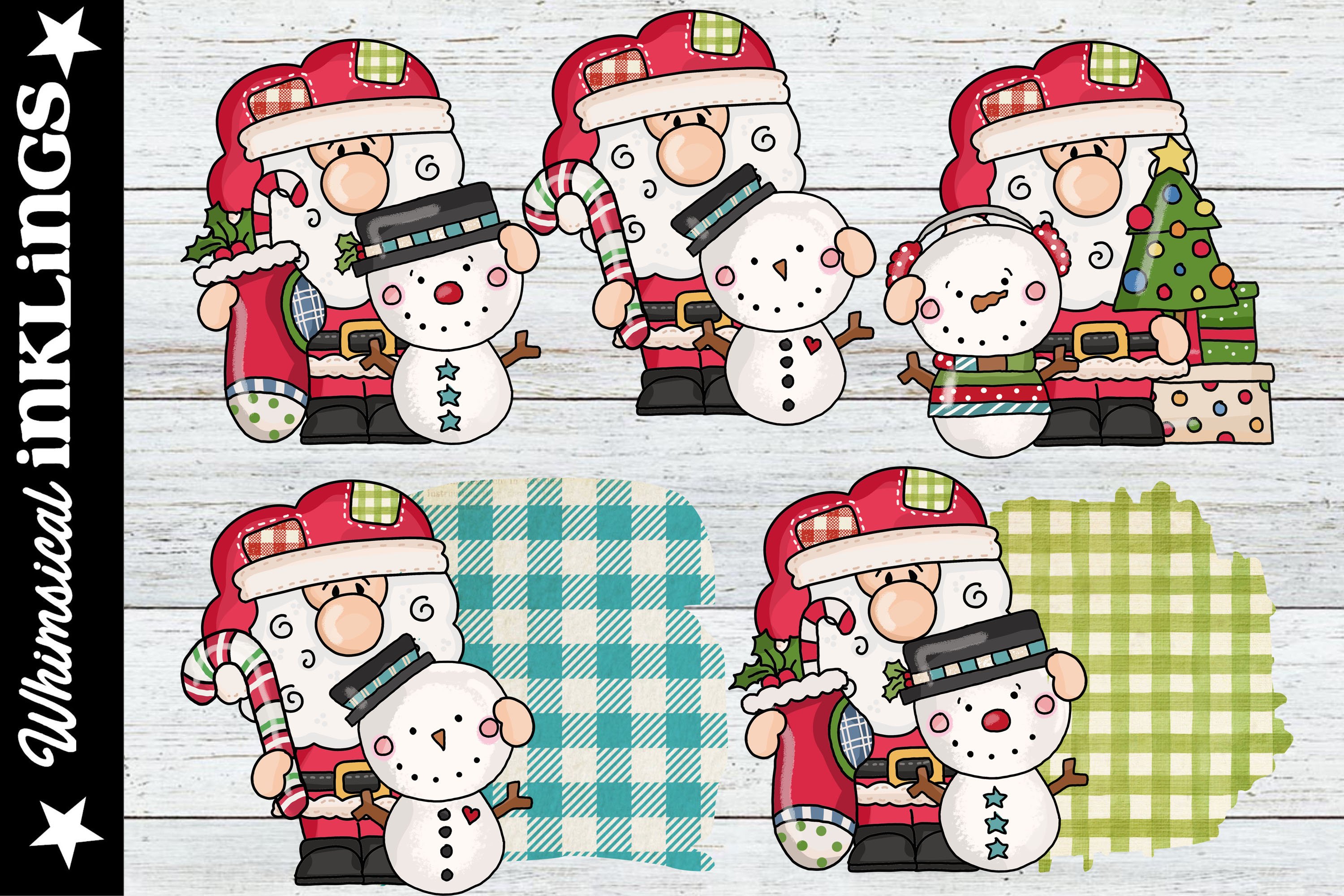 little santa cold hands warm heart sublimation Clipart