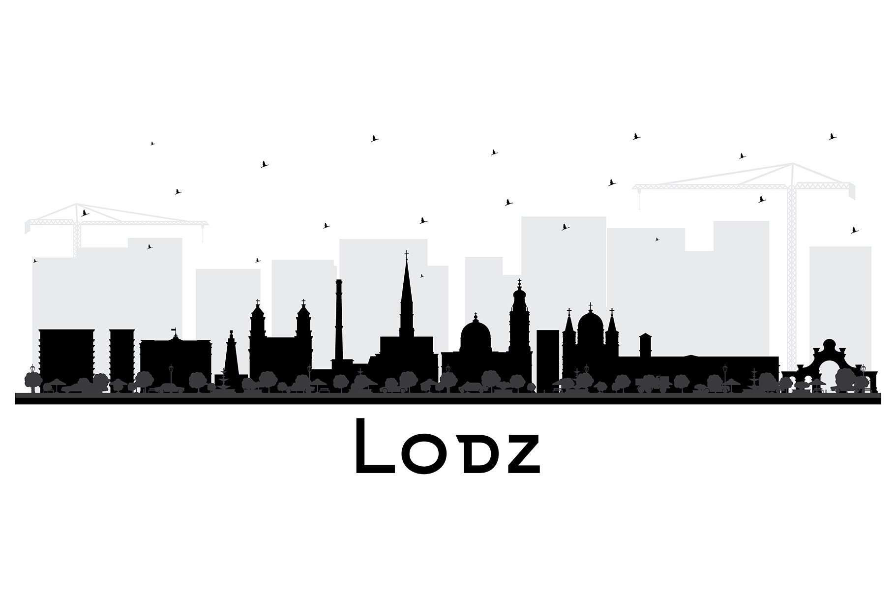 Lodz Skyline Poland