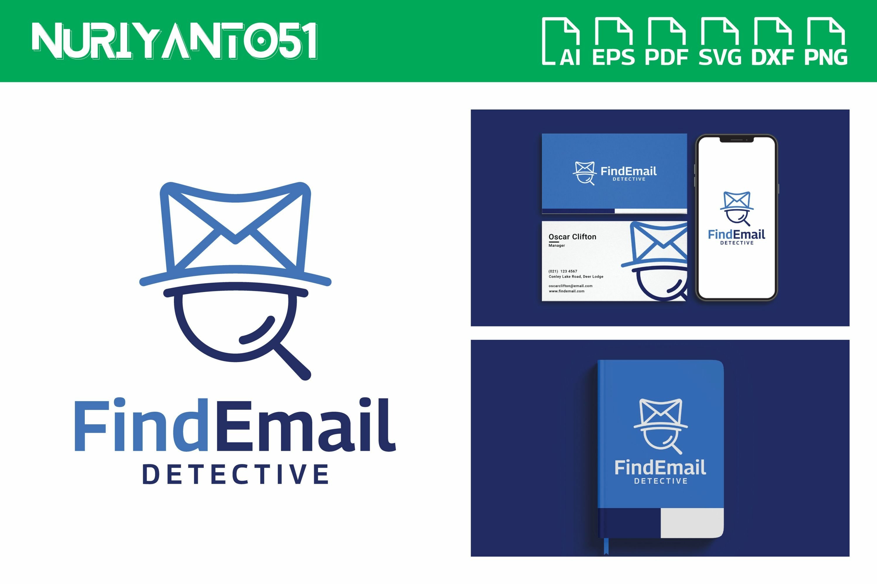 Find Email Detective Logo Design