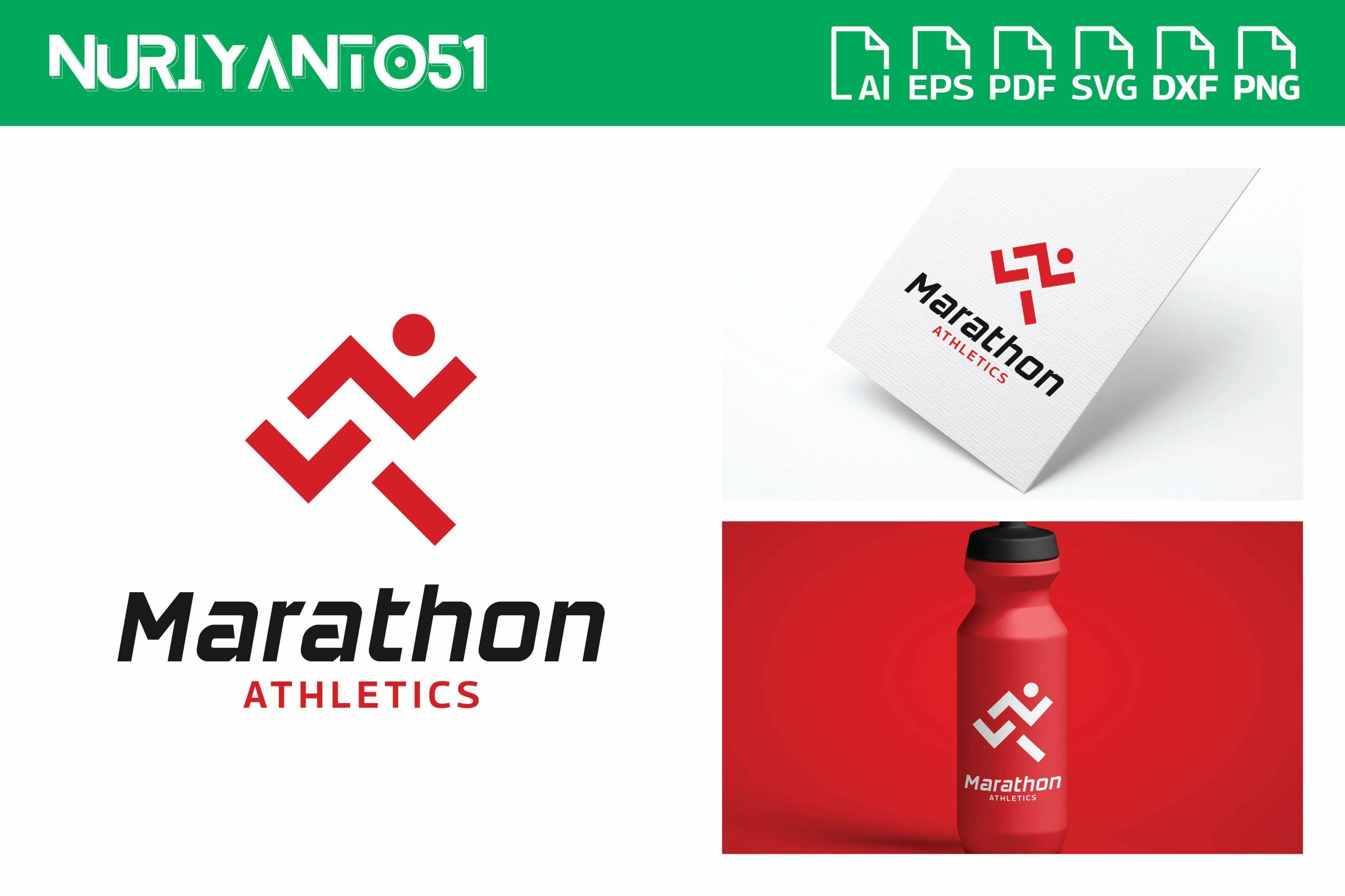 Simple Marathon Logo Design