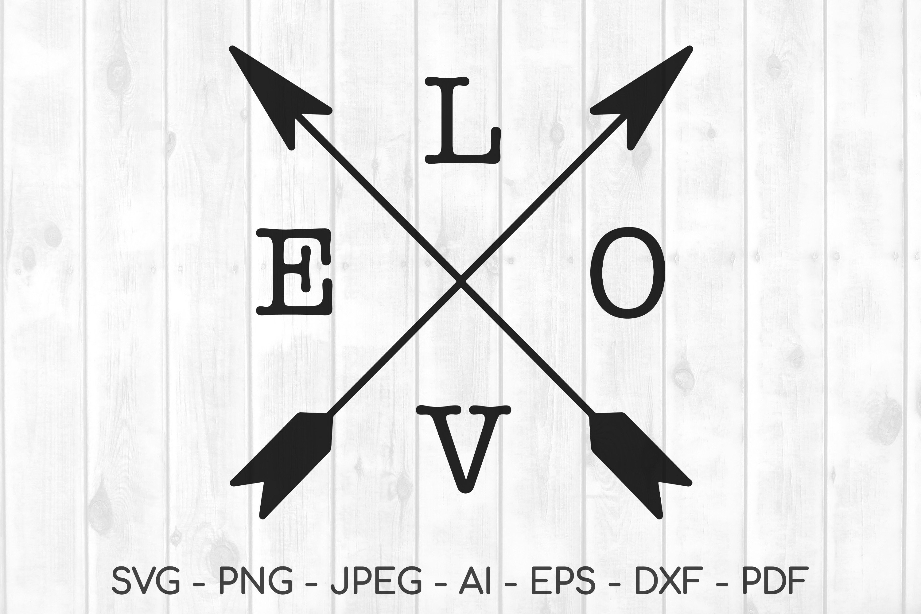 Love svg, arrow svg, valentine svg, valentines day svg (1755574) | SVGs ...