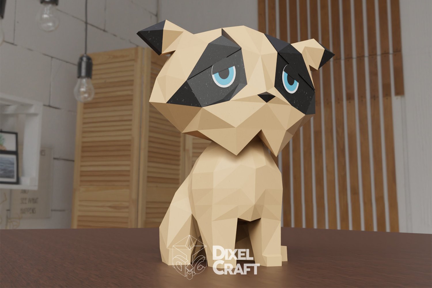 Minecraft Papercraft Dog