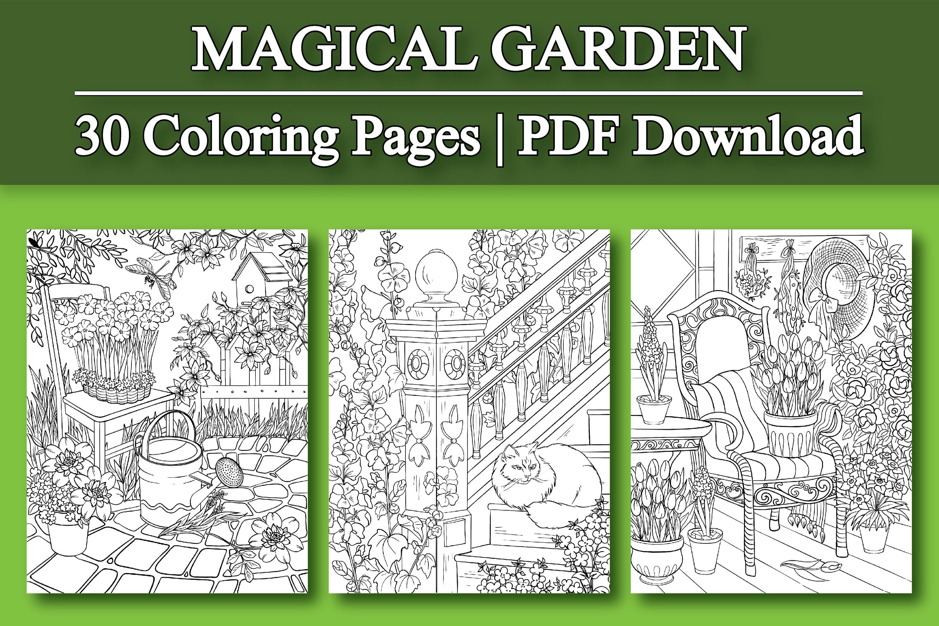 Garden Coloring Pages For Adults