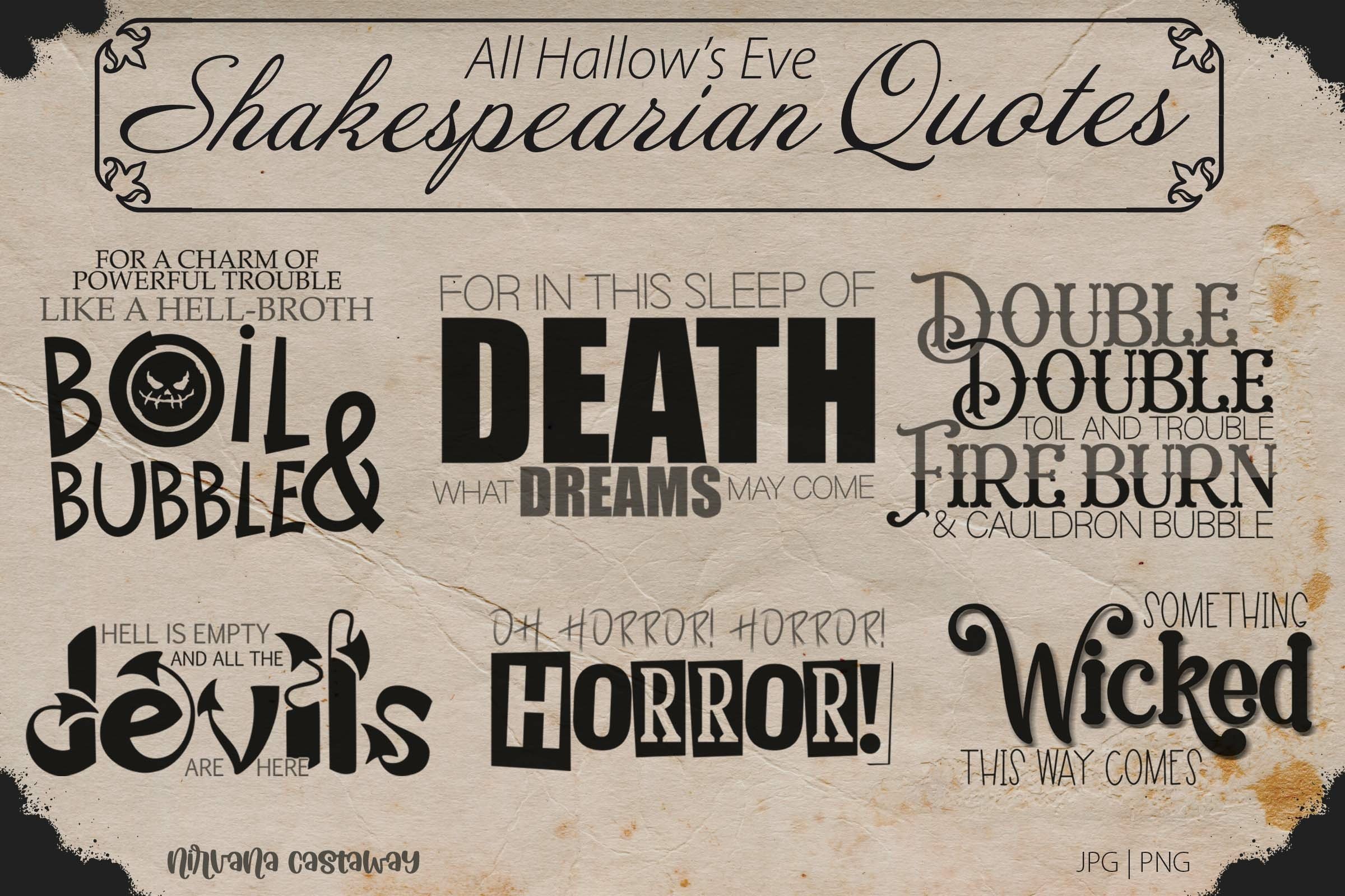 Shakespeare Spooky Quotes