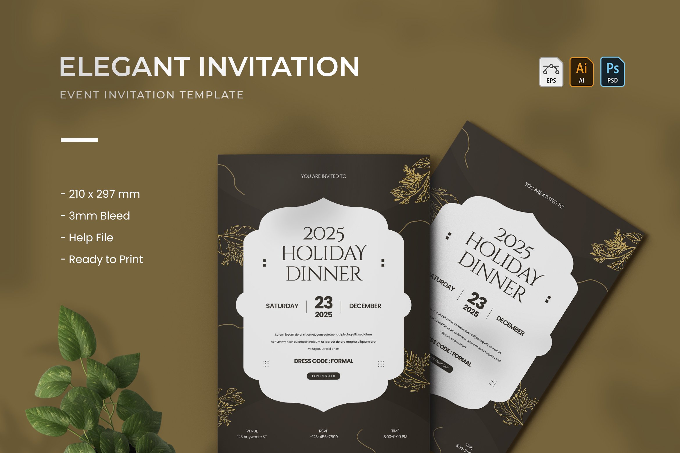 Official Dinner Invitation Card Template Free - Infoupdate.org