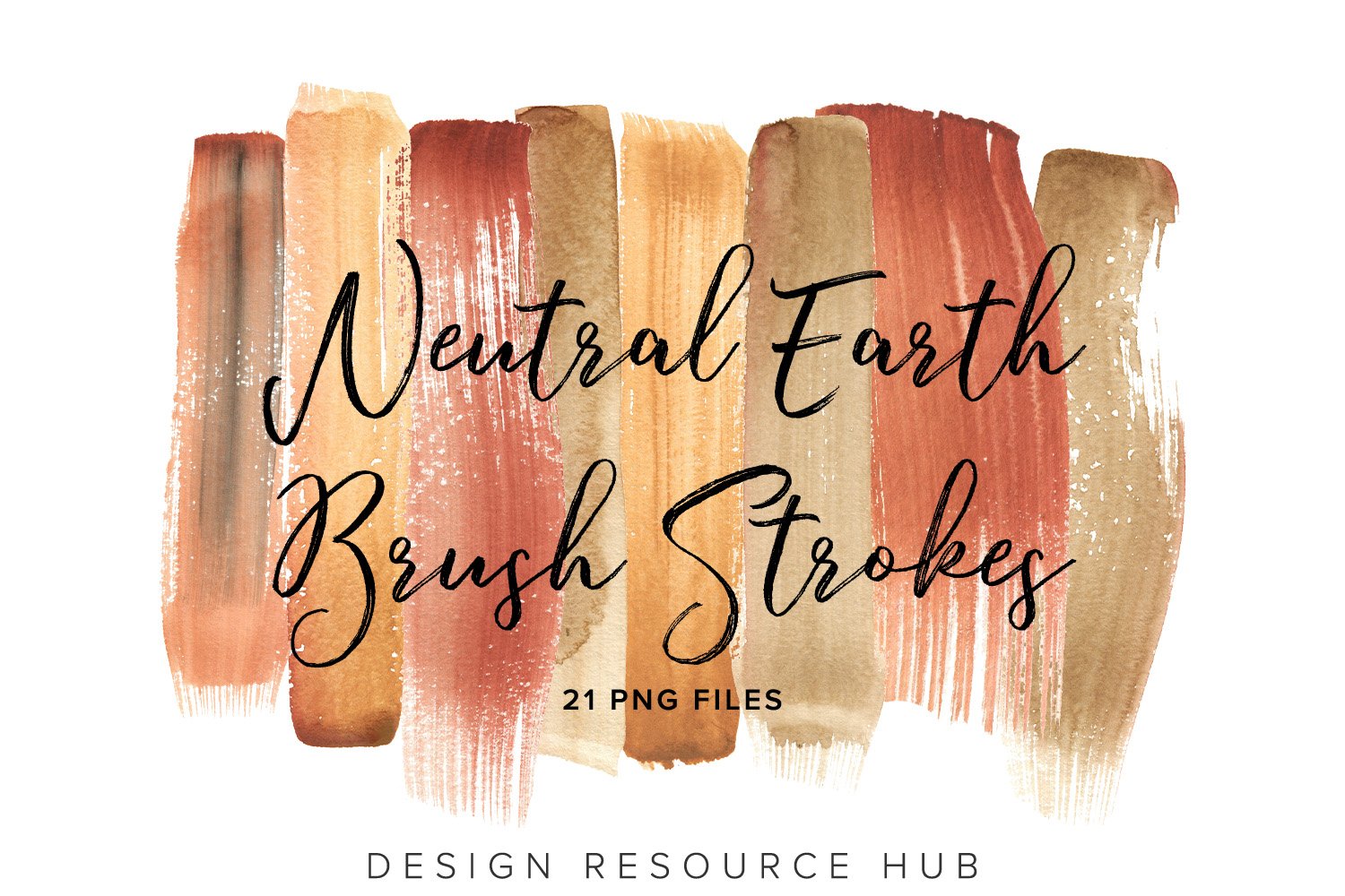 Neutral Earth Digital Brush Stroke Clipart (1838929) | Elements ...