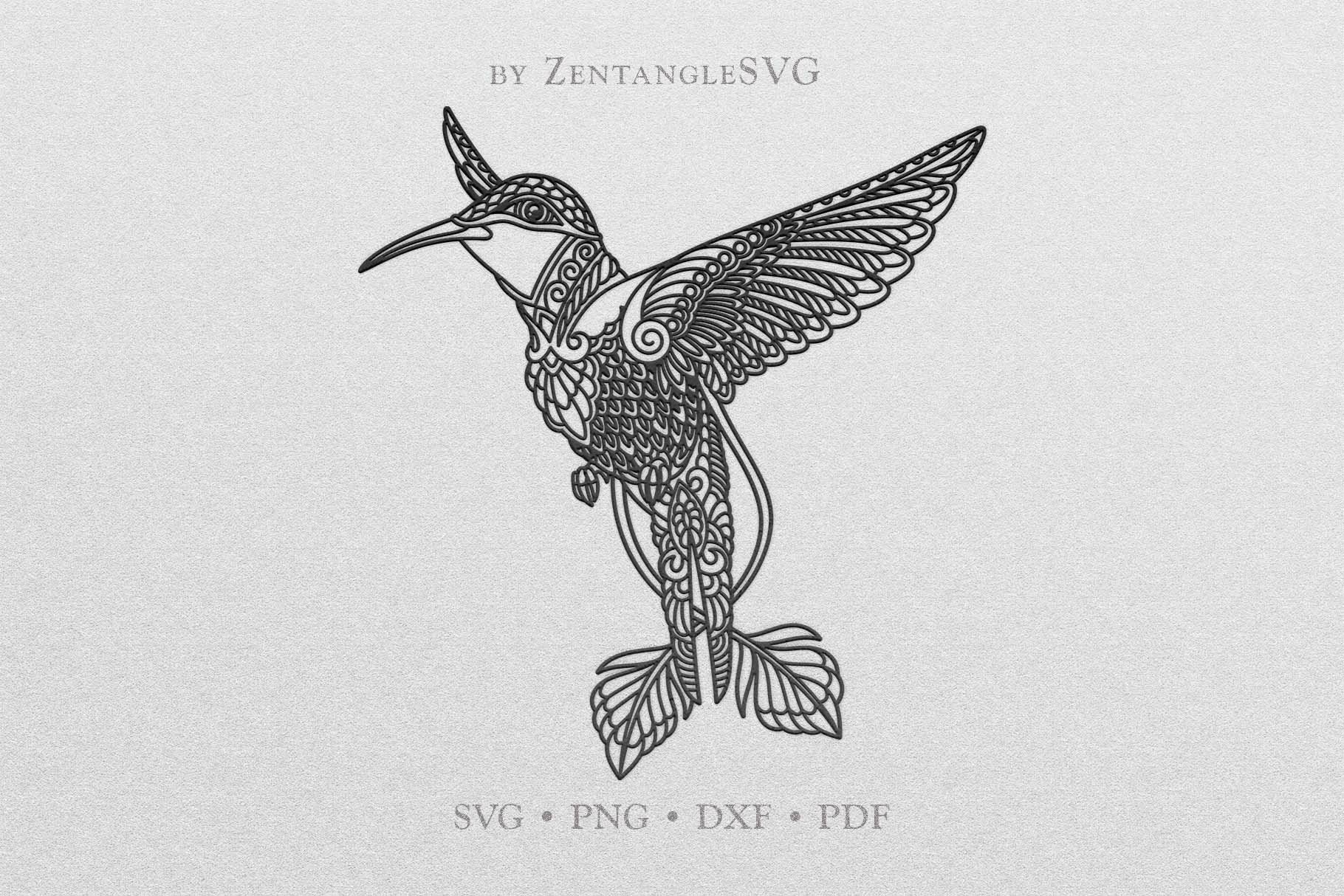 Zentangle Hummingbird