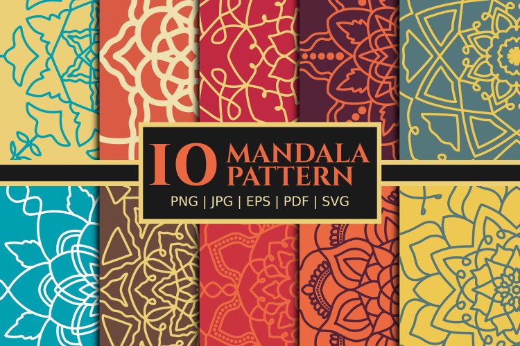 Mandala Vector Pattern (1761377) | Patterns | Design Bundles