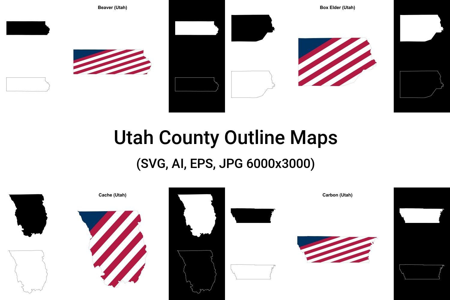 Utah County Map Outline