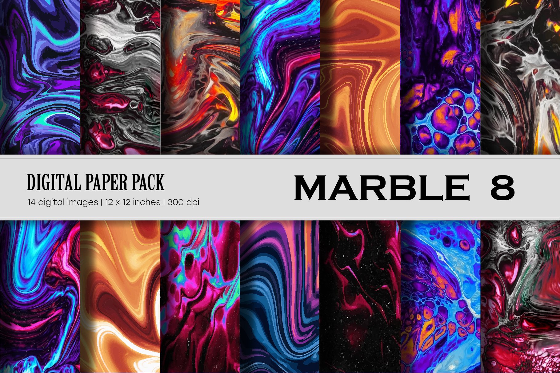 Marble Background 08 Digital Paper (1318617) | Textures | Design Bundles