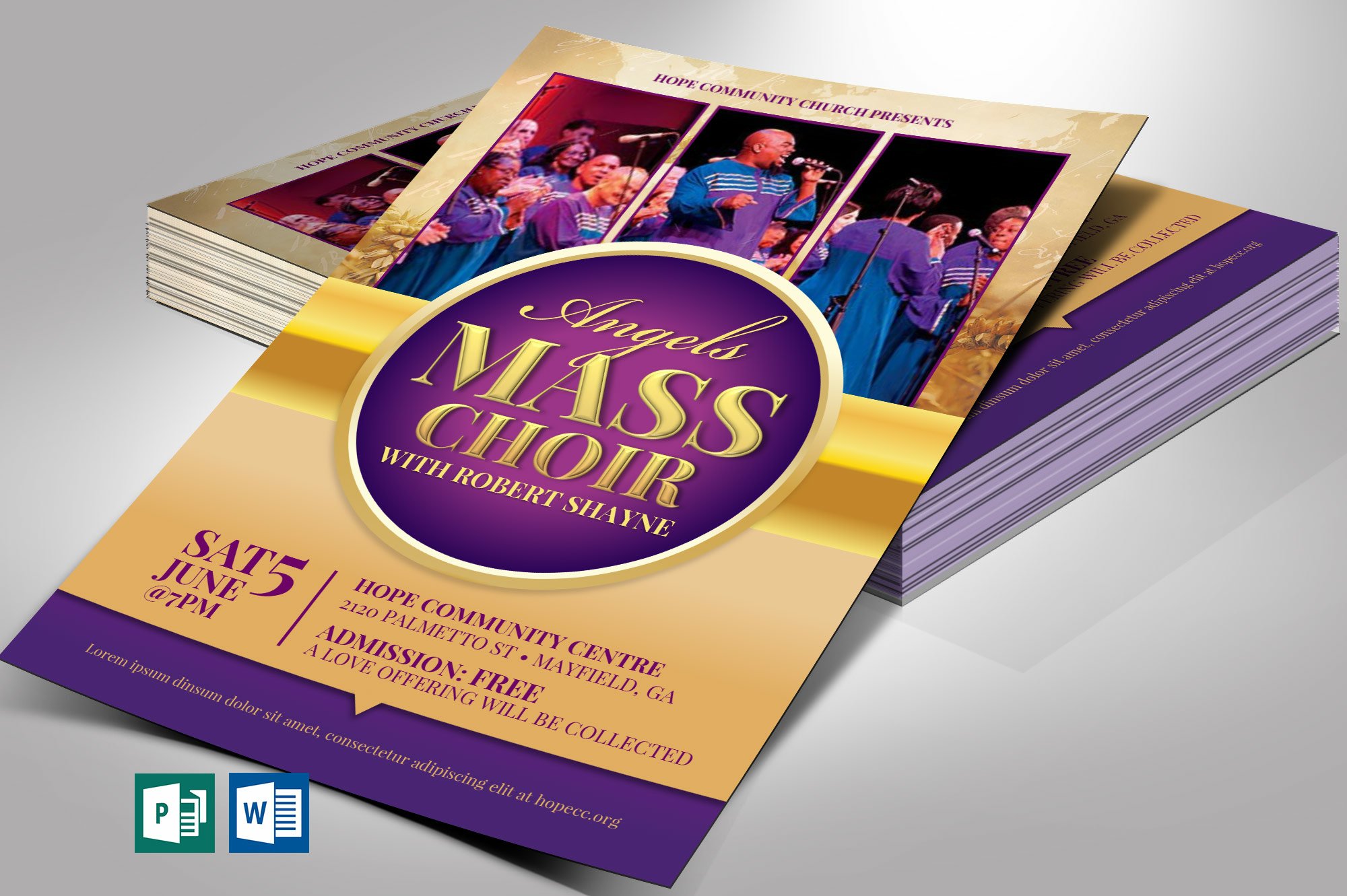 Choir Poster Templates Free