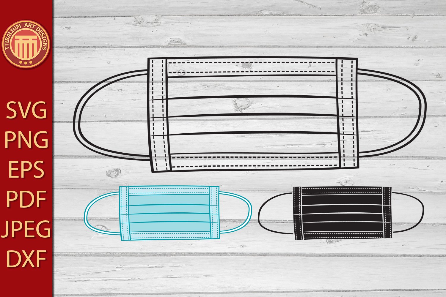 Medical Mask - eps, jpg, dxf, svg, pdf, png files (2205571) | Vectors ...