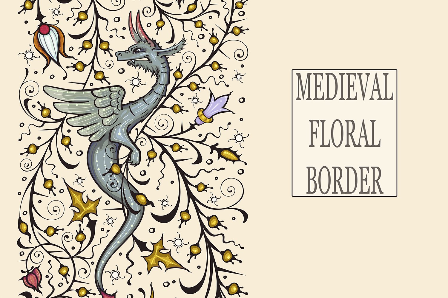 Medieval Dragon Manuscript