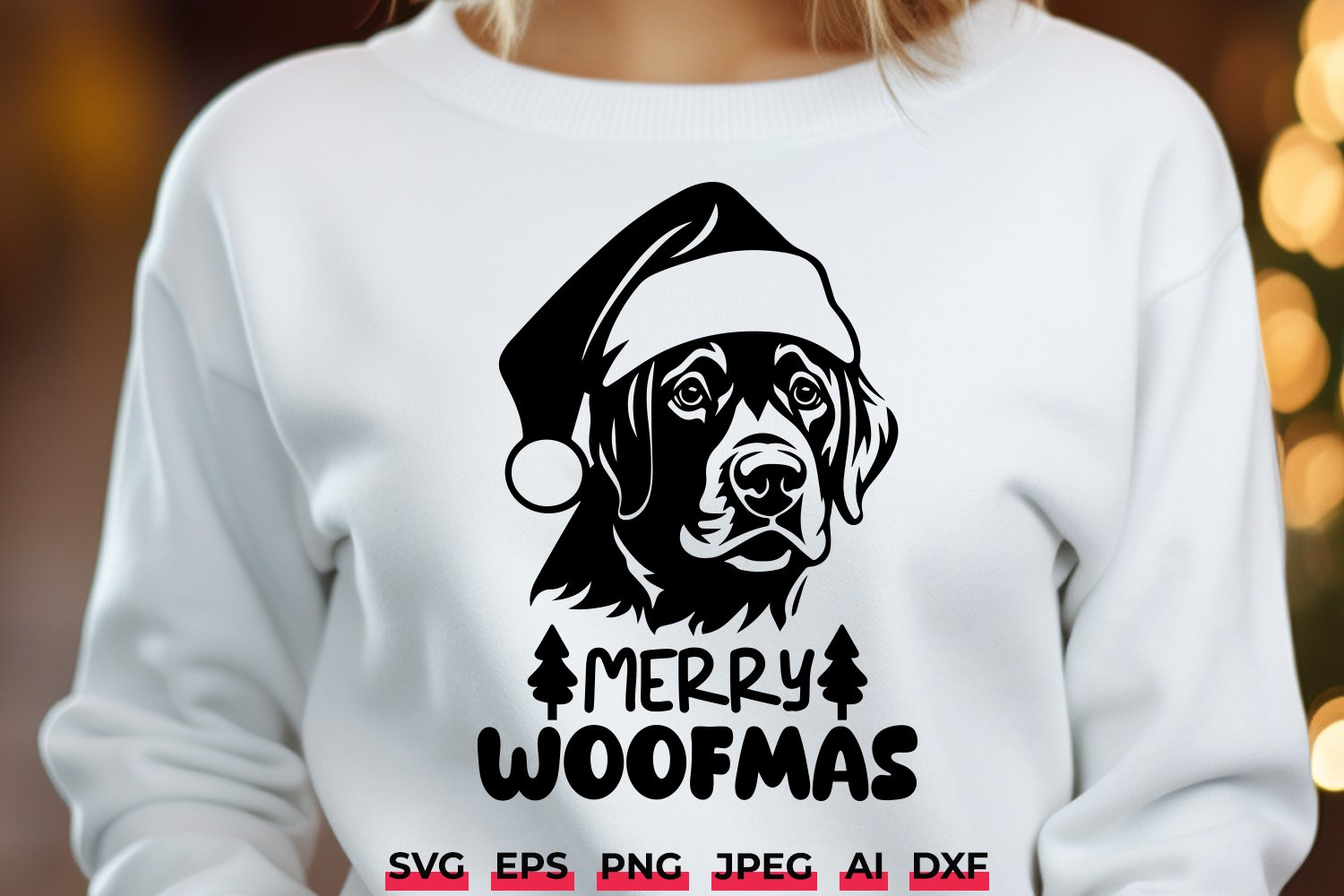 Merry Christmas Lab Puppies