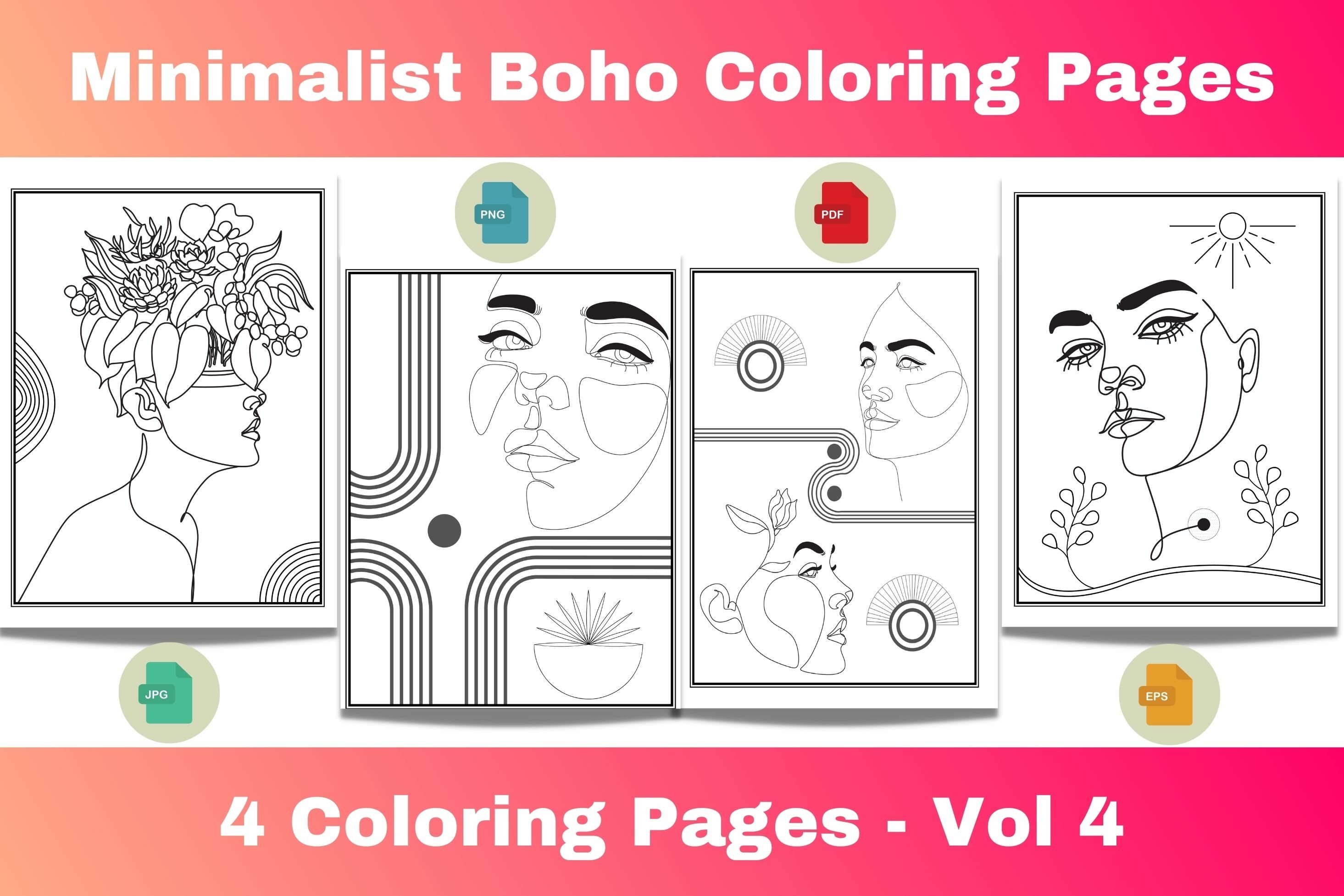boho coloring pages