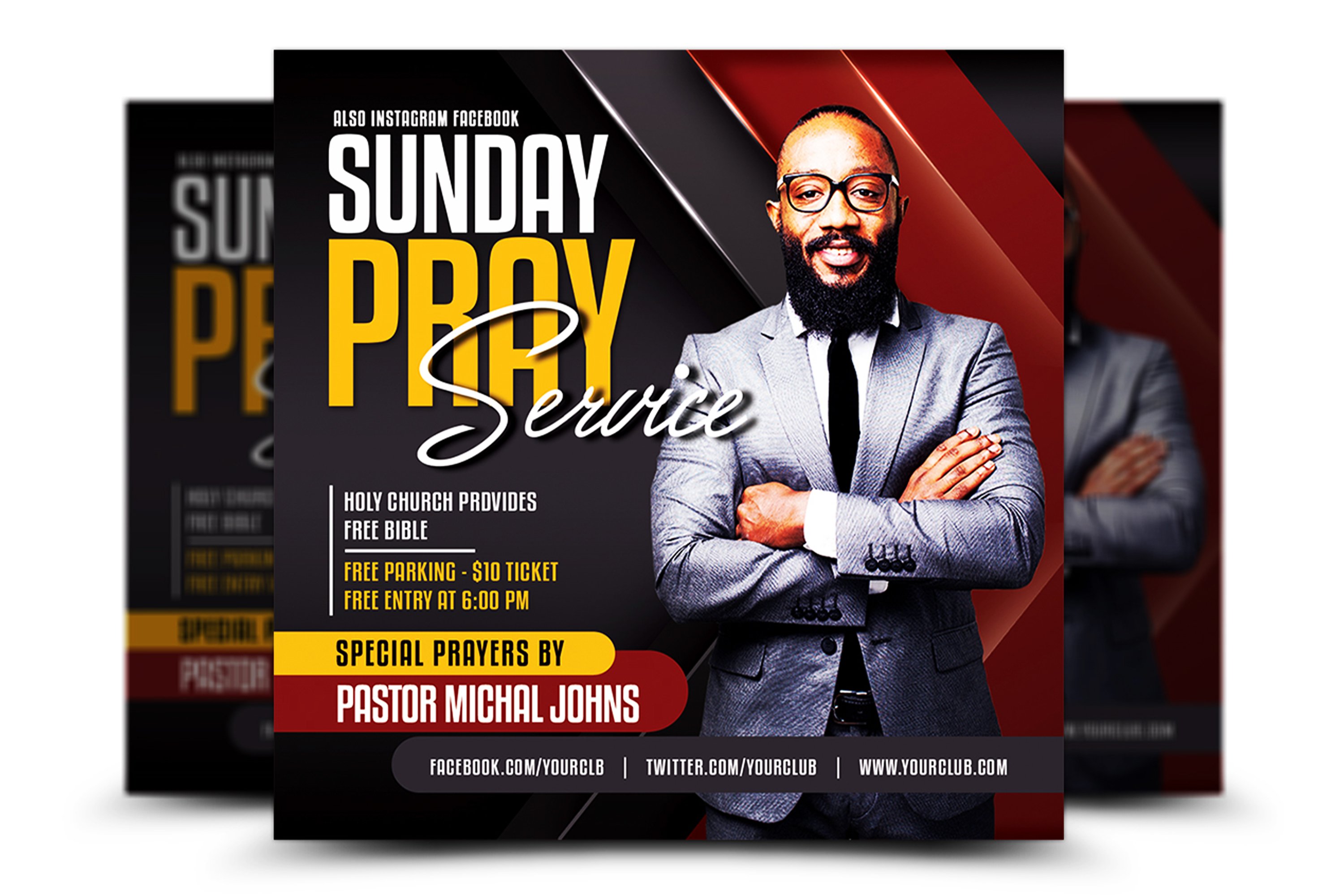 Church Services Flyer