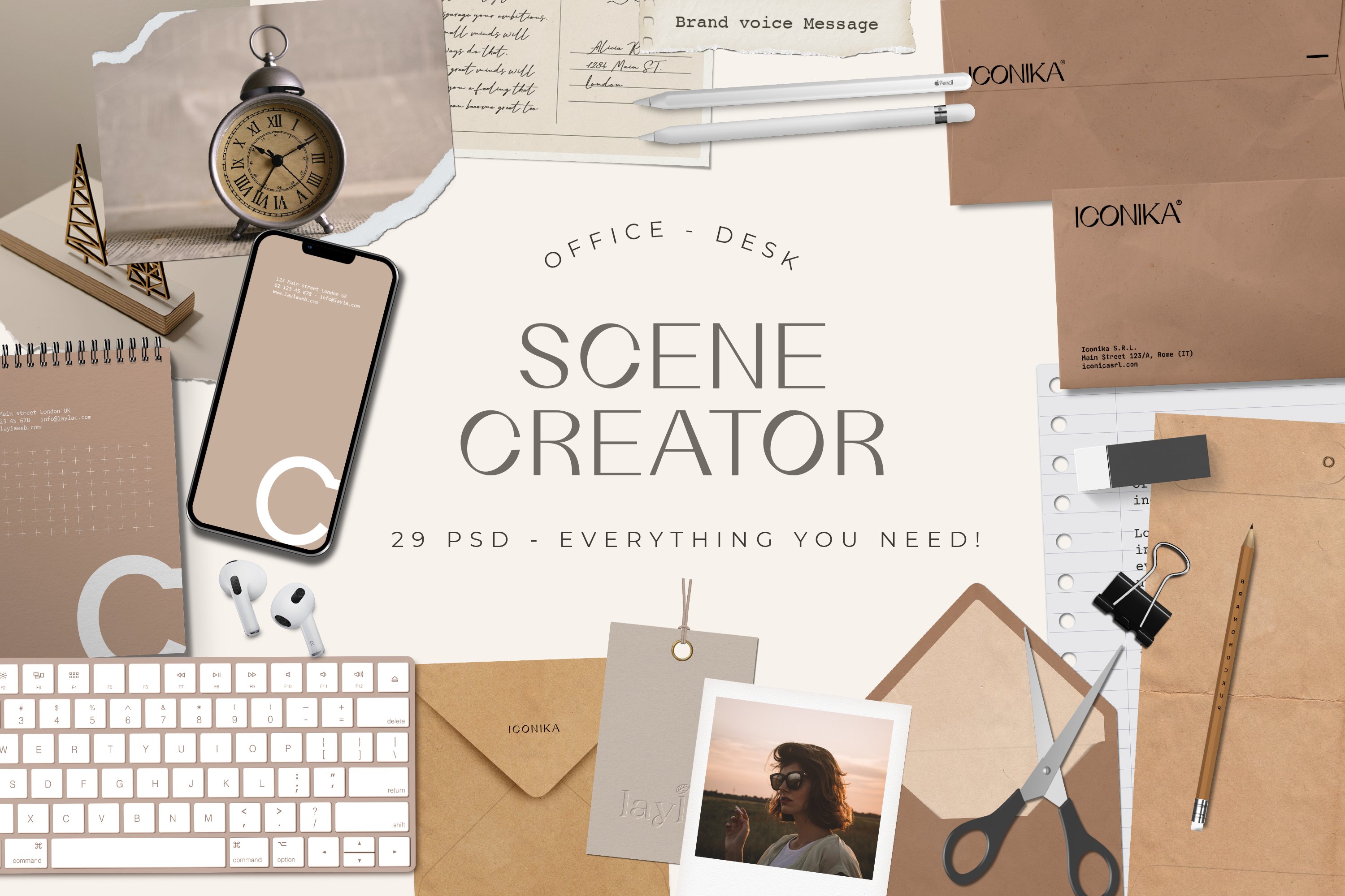 The Desk Mockup/Scene Creator Bundle