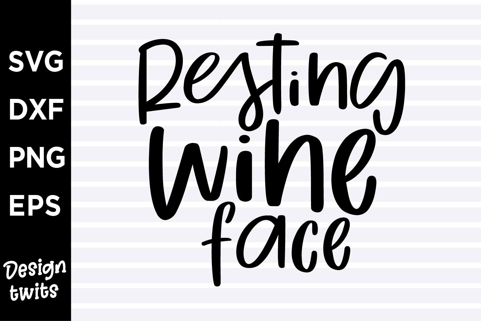 Resting wine face SVG (1433230) | SVGs | Design Bundles