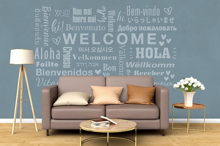 Welcome Wall Decal Welcome Wall Decal SVG Welcome Decorative Vinyl SVG