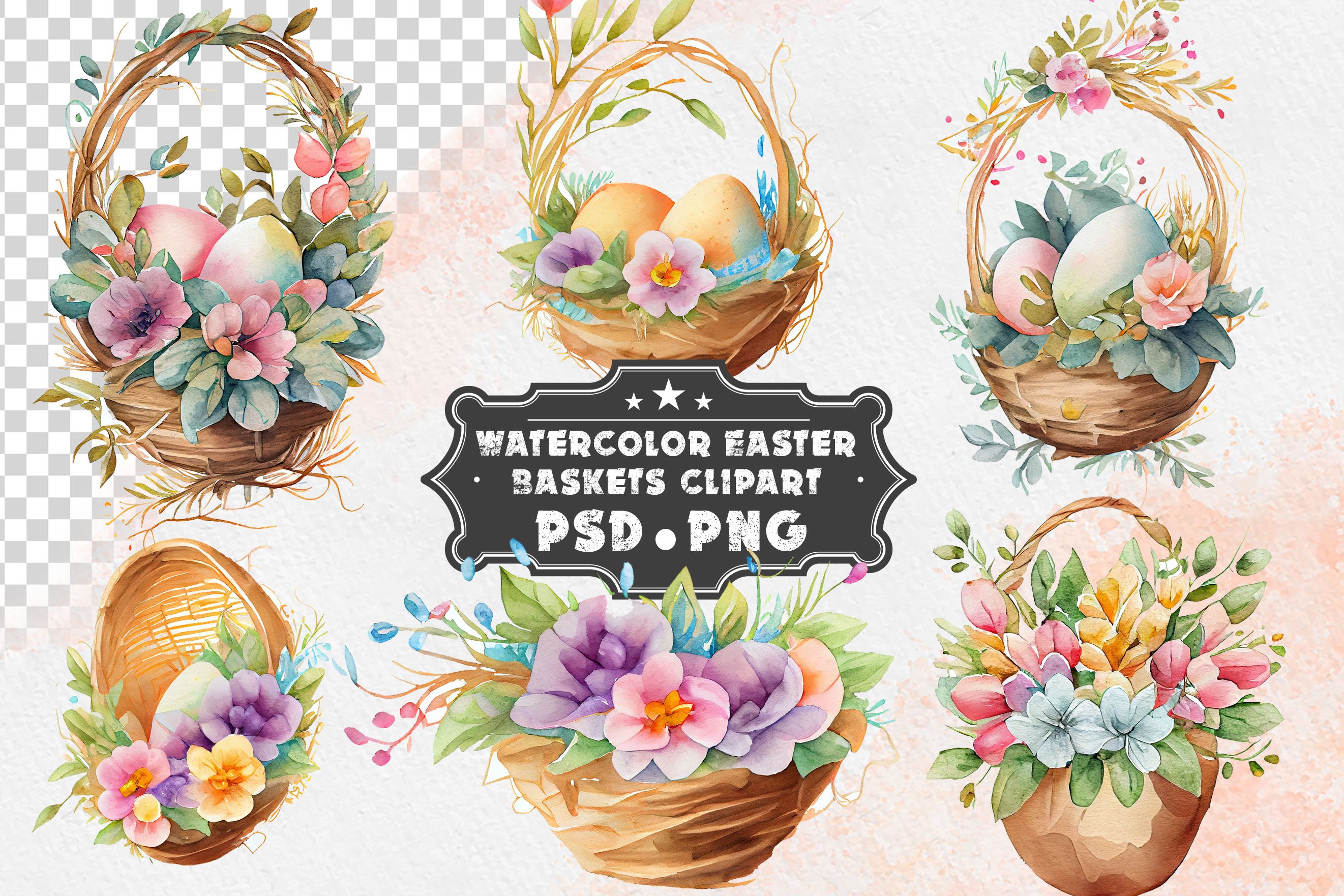 Easter Basket Clipart