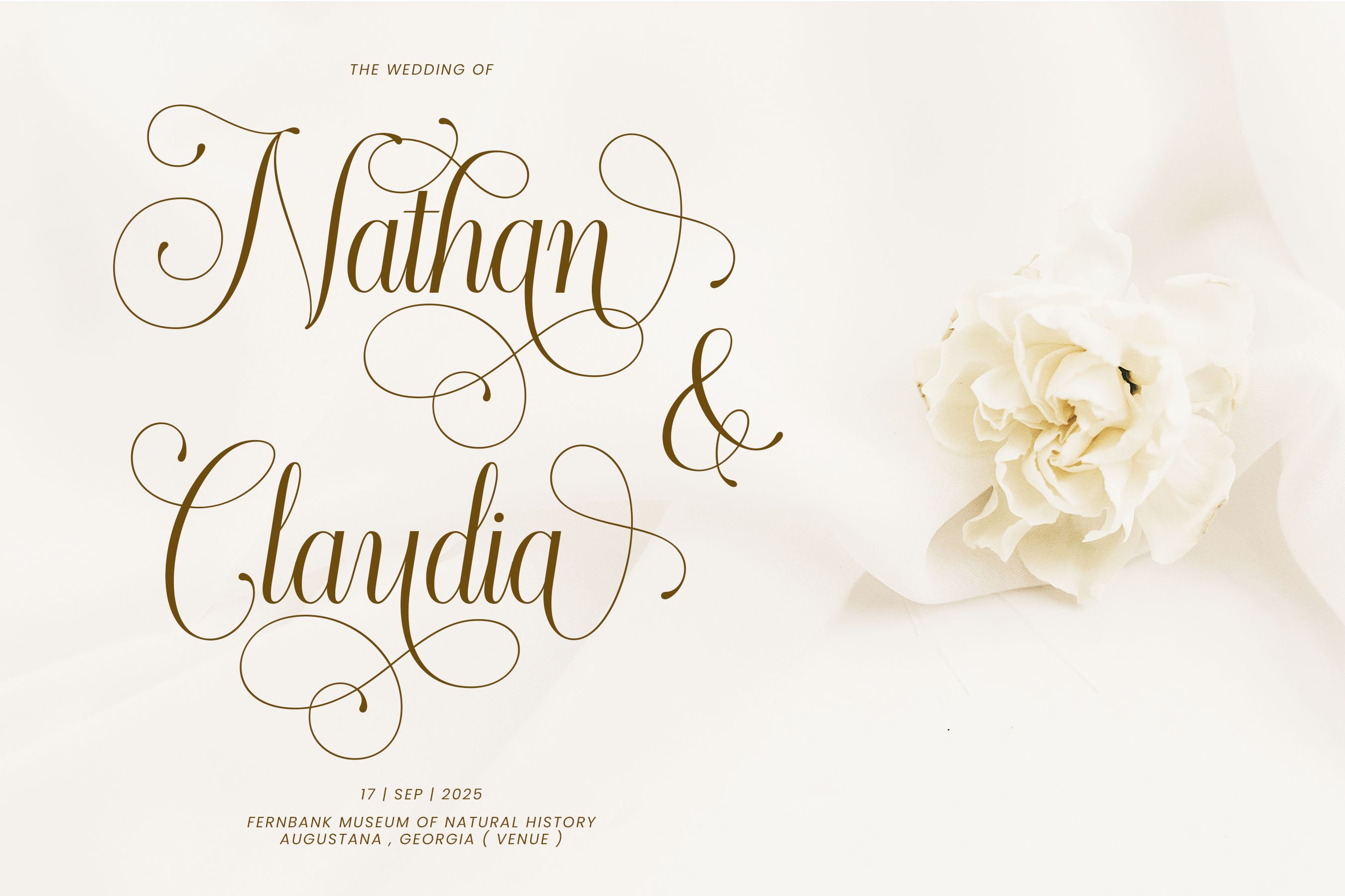 Wedding Invitation Calligraphy Fonts