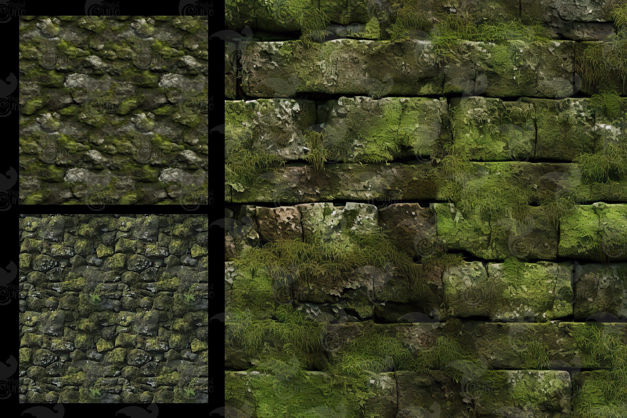 Mossy Brick Texture