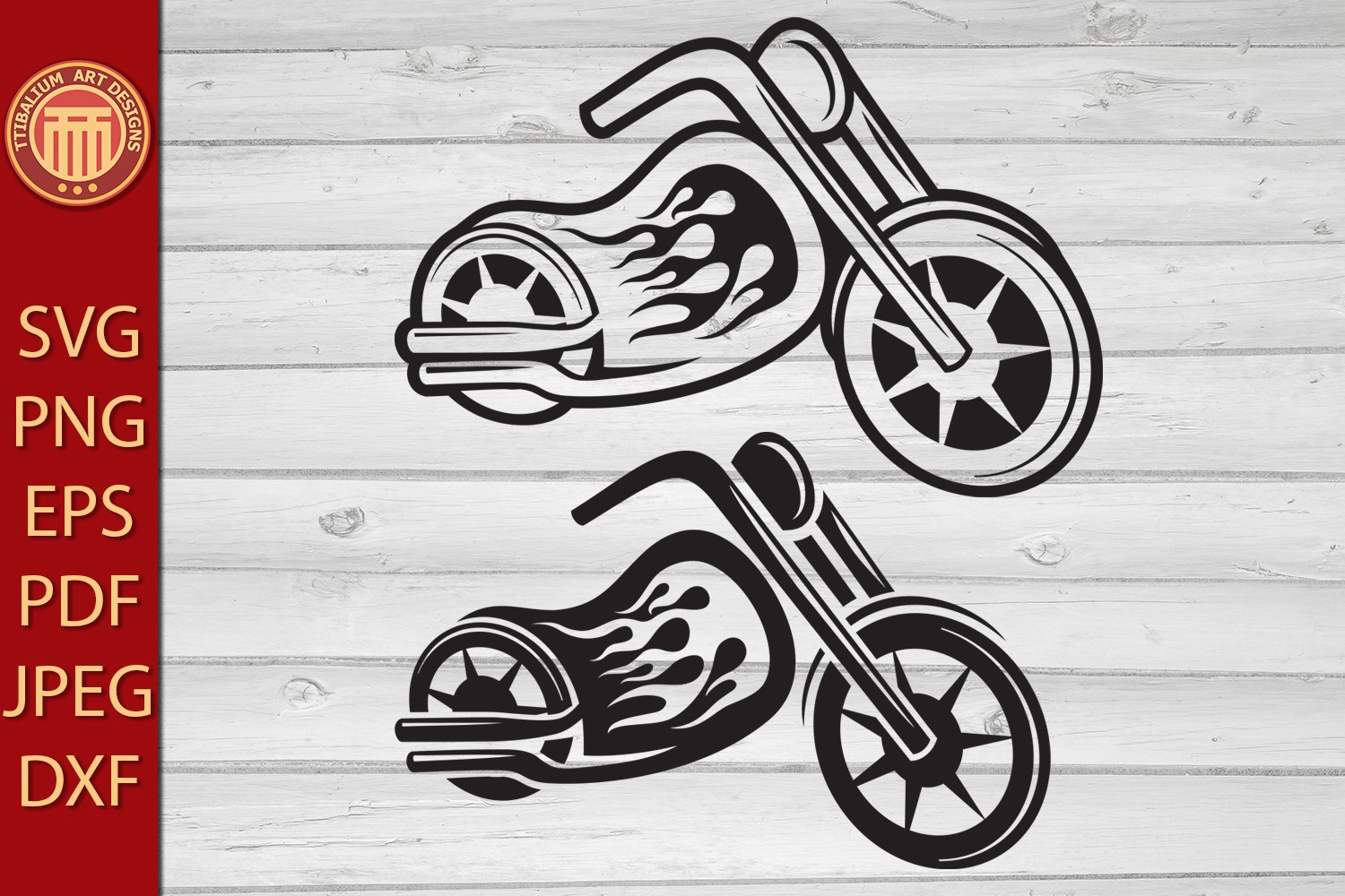 Simple Motorcycle Outline
