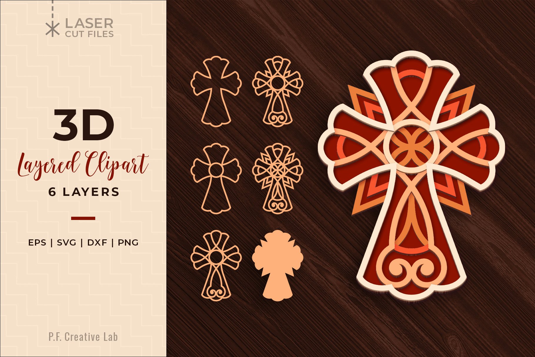 Creative Crosses Clip Art