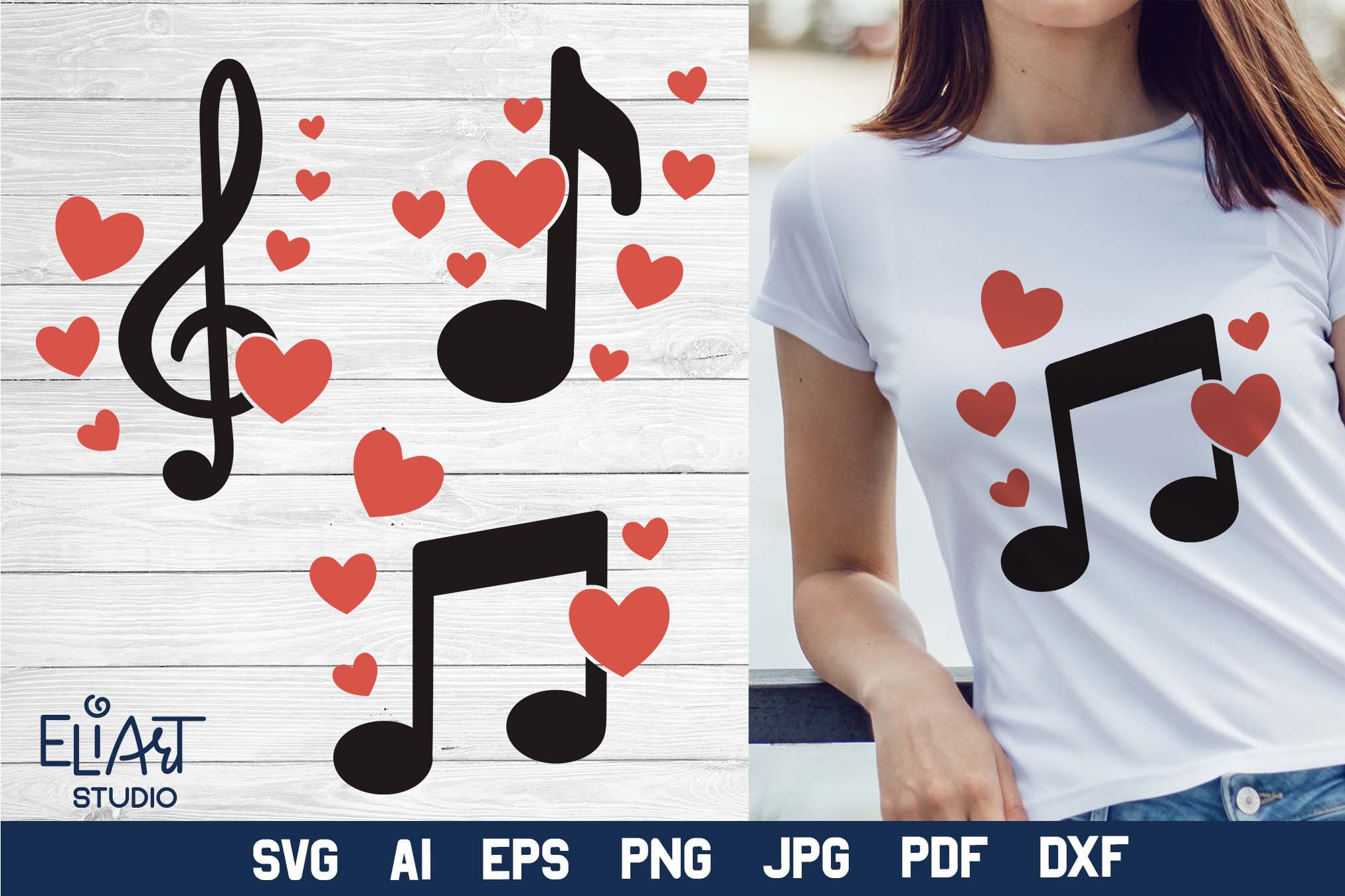 Heart Music Notes