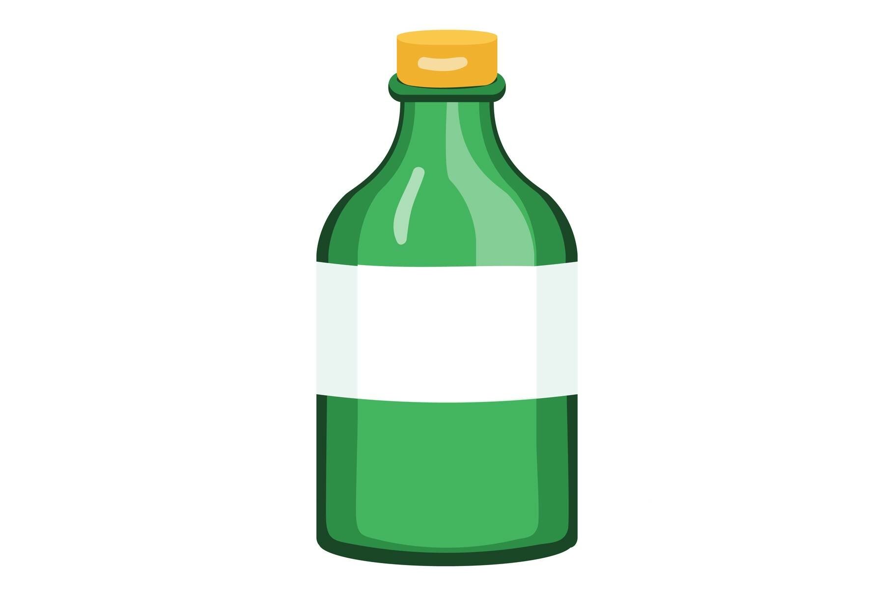 Cartoon Medicine Bottle