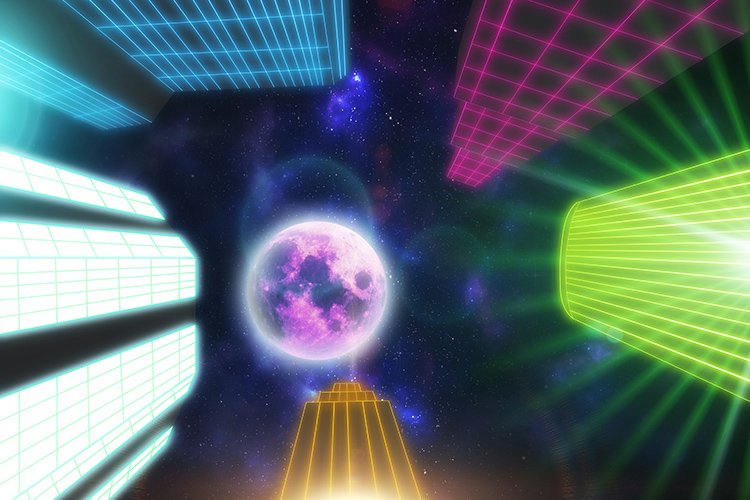 Neon City Moon