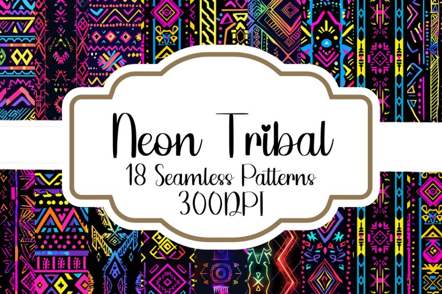 Neon Tribal Backgrounds