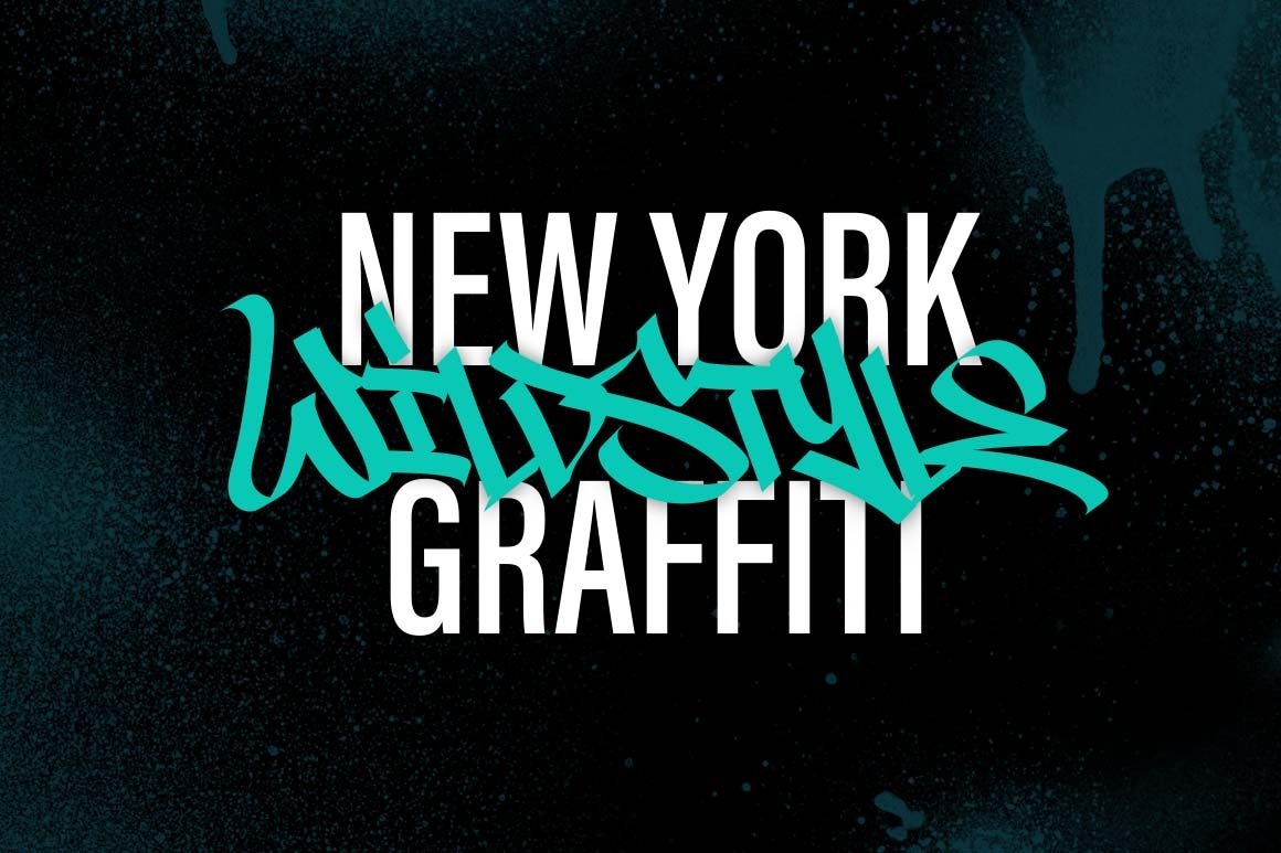 Wildstyle Graffiti Schriftarten, Alphabet