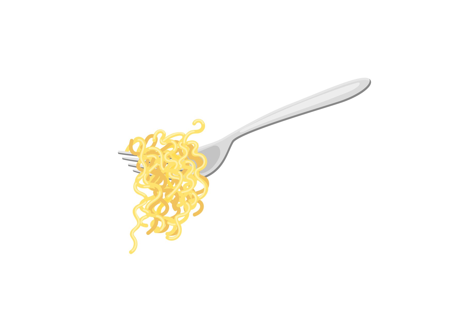 Pasta Fork Vector