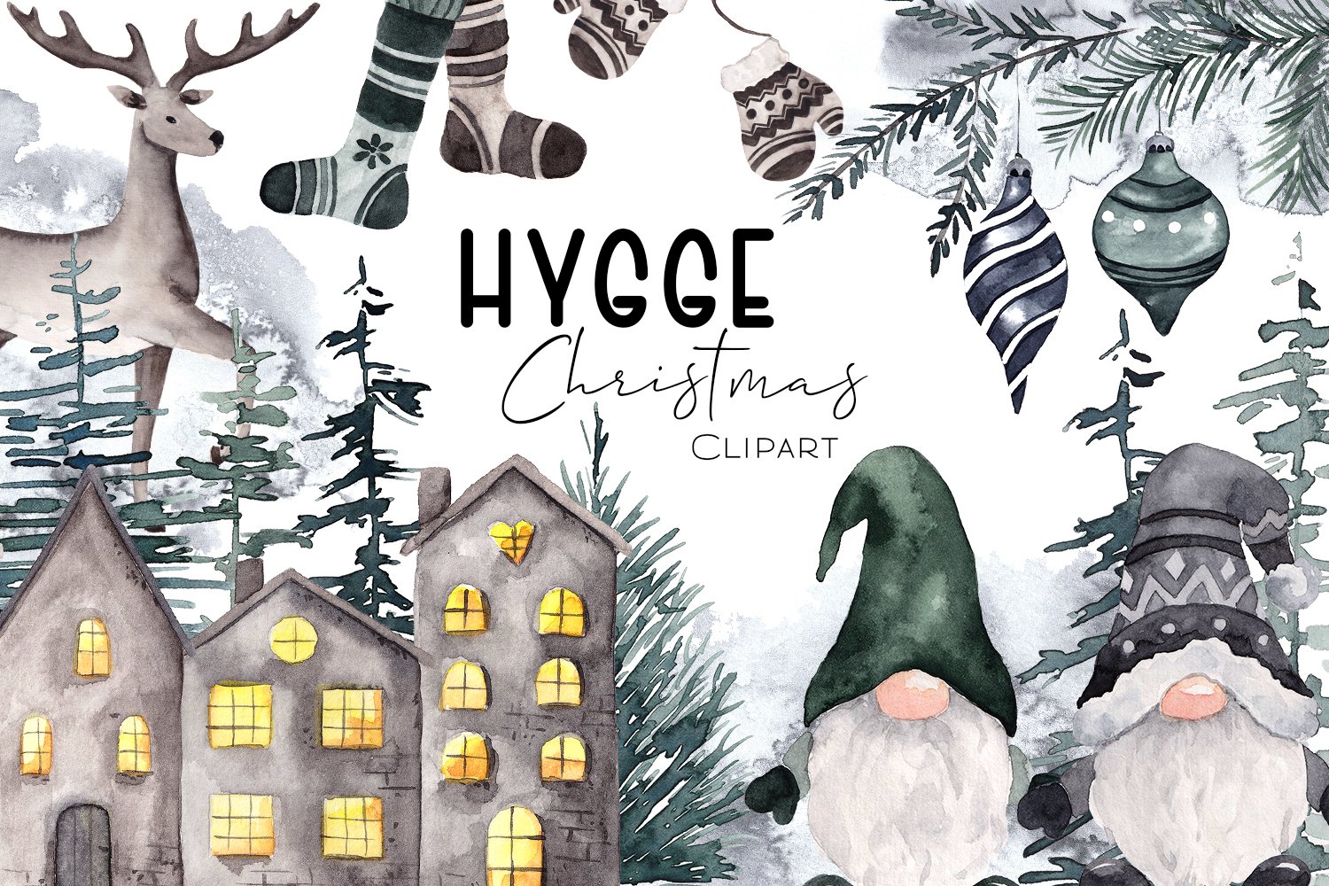 Scandinavian Christmas Clipart