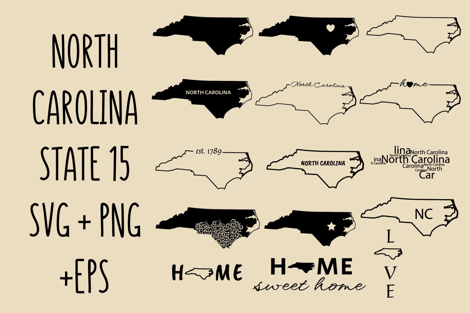 North Carolina Home State North Carolina: The 12th State, An Art Print